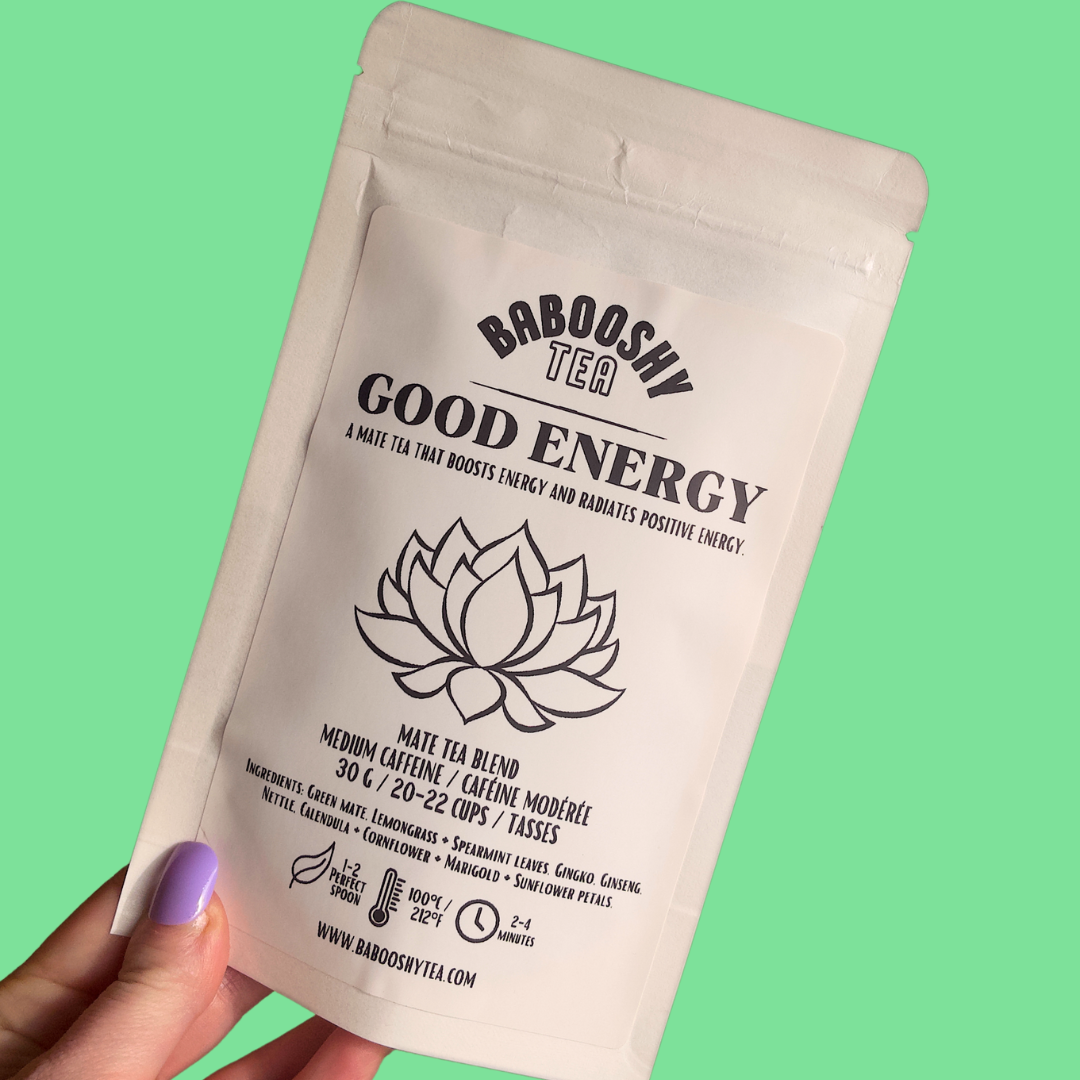 GOOD ENERGY | MATE TEA – Babooshy Tea - Premium Wellness Teas